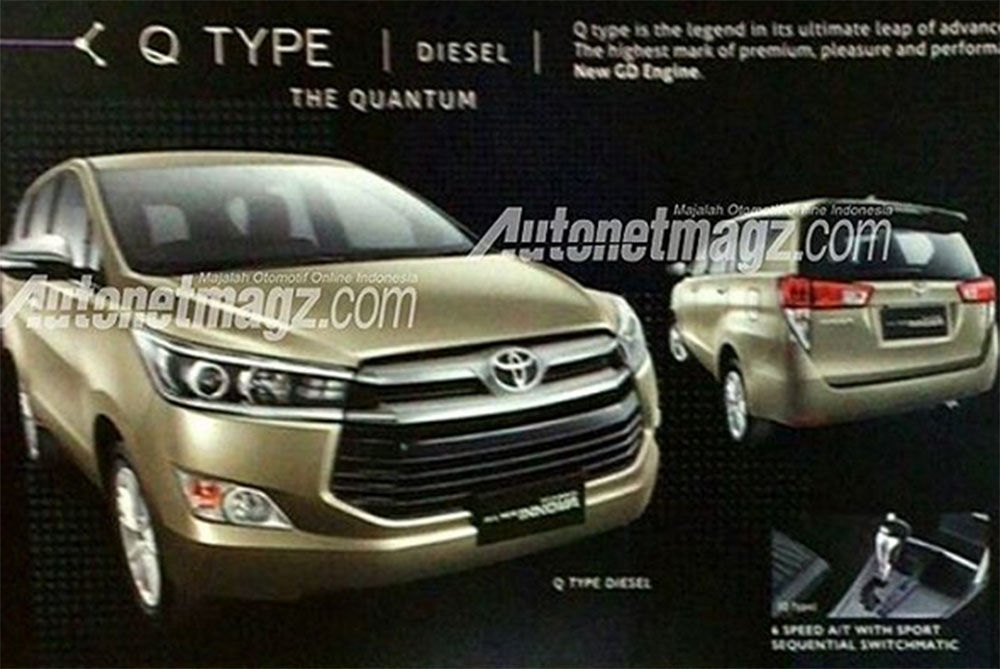 Lộ hình ảnh chụp phía sau của Toyota Innova 2016