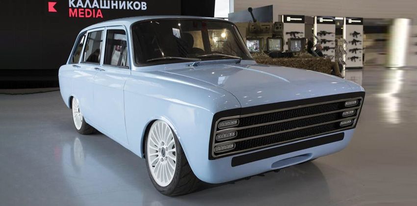 Kalashnikov unveils electric car to rival Tesla
