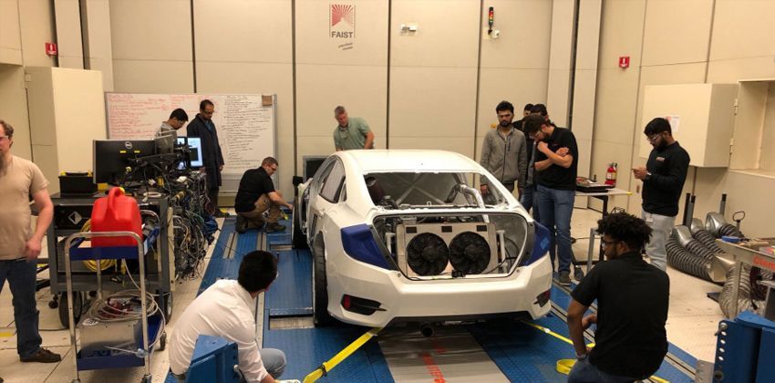Students overhaul Honda Civic into racing beast and it is hybrid