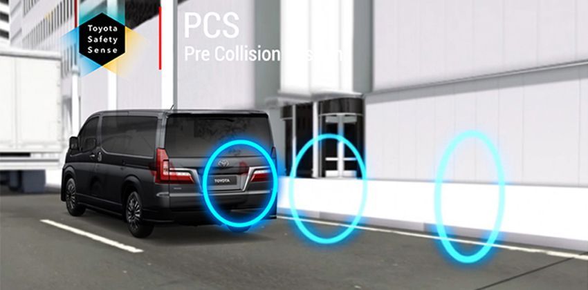 Hiace Super Grandia is safe as a house with the Toyota Safety Sense