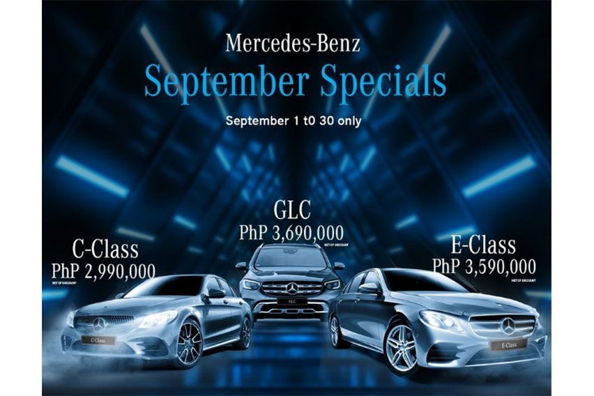 September specials on select Mercedes-Benz units