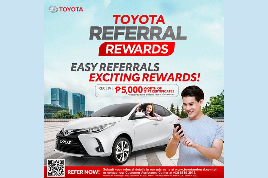 Toyota owners win P5K worth of GCs in new referral plan
