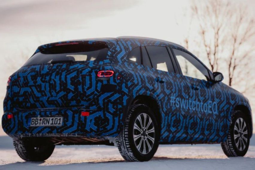 Mercedes-Benz teases EQA for the one last time, global debut scheduled ...
