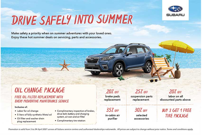 Subaru PH guarantees worry-free ownership with latest summer deals