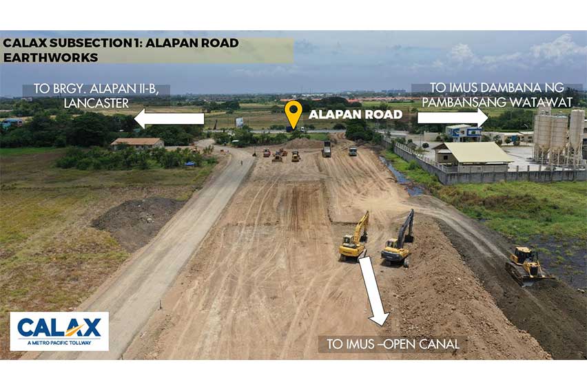 CALAX Subsection 5 in Silang now 93% complete