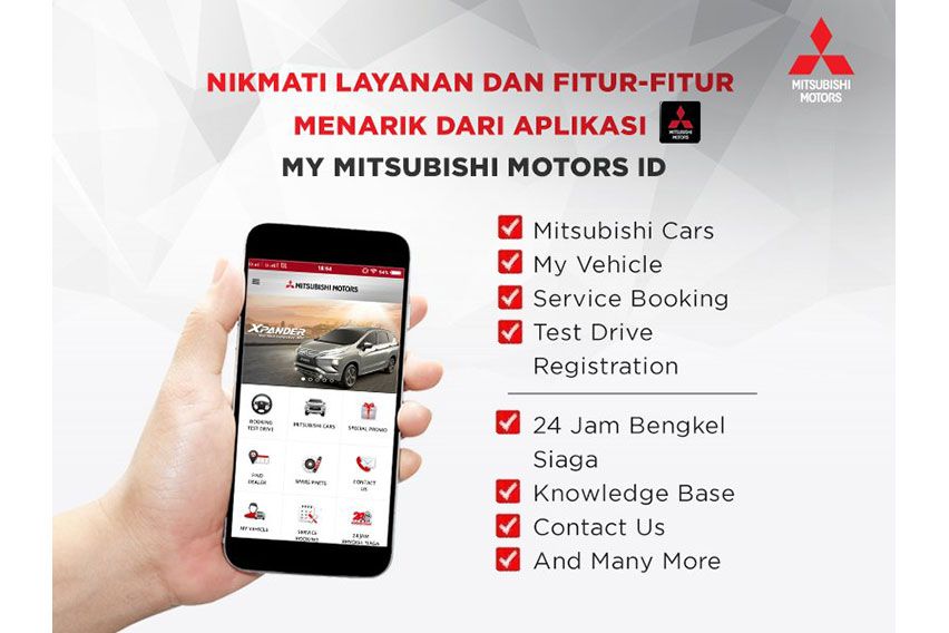 Aktivasi Garansi dan Lacak Pemesanan dari Aplikasi My Mitsubishi Motors ID