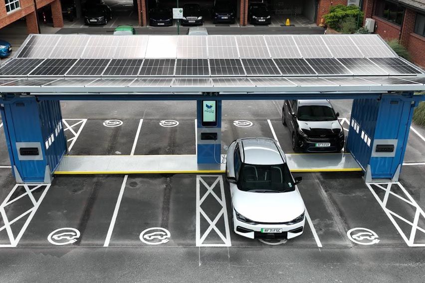 EV drivers get 20K miles of charge in UK's Papilio3 mini solar car park