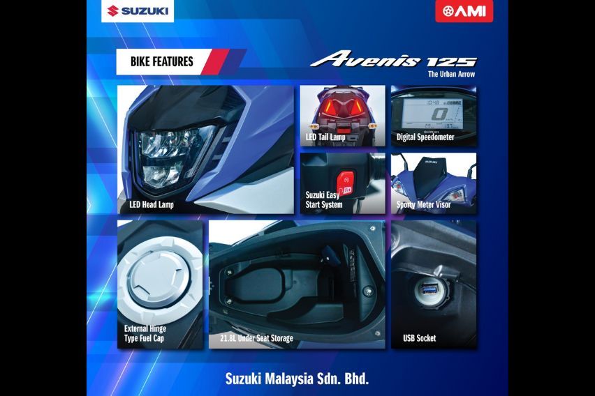 2024 Suzuki Burgman Street EX and Avenis launched in Malaysia