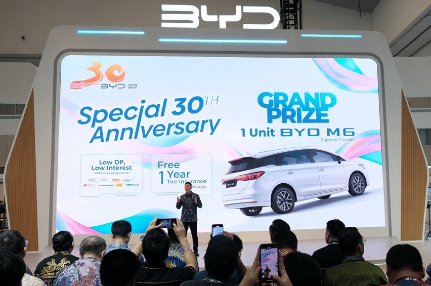 Selebrasi 30 Tahun Eksistensi, BYD Sajikan Program Menarik di GJAW 2024