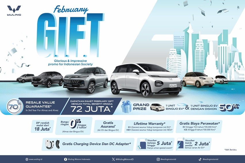 Wuling Hadirkan Program February Gift, Kesempatan Dapat BinguoEV Gratis